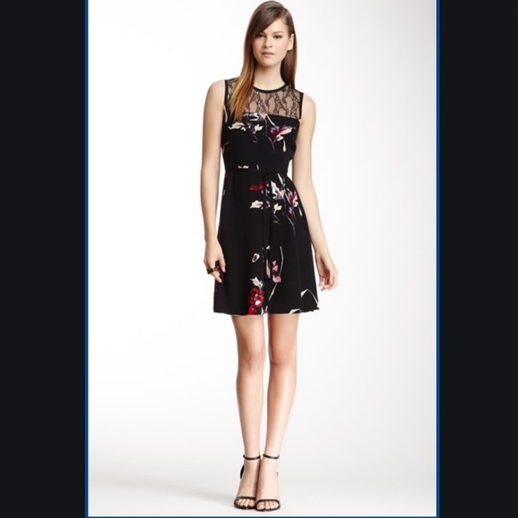 French Connection | Dresses | French Connect Fast Anya Floral Flare ...